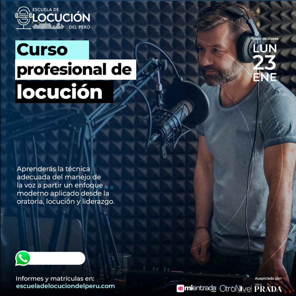 Curso Virtual de Locución Profesional (Oratoria, Locución y Liderazgo ...